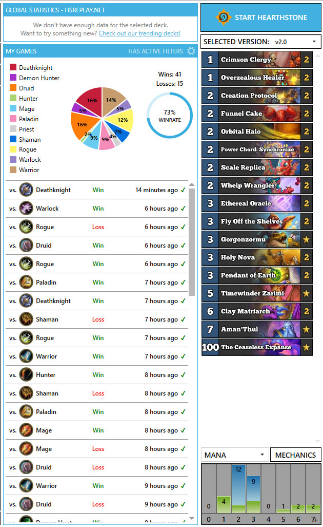 Ceaseless Zarimi (73%) - Hearthstone Decks
